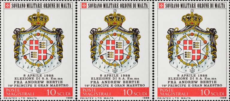 Emissione 121 – Elezione di S.A. Em.Ma Fra’ Andrew Bertie 78° Principe ...