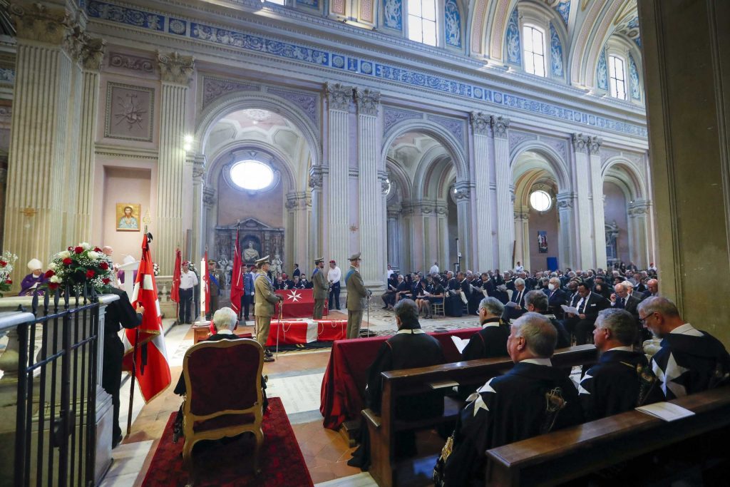 The solemn funeral of Fra' Marco Luzzago - Order of Malta