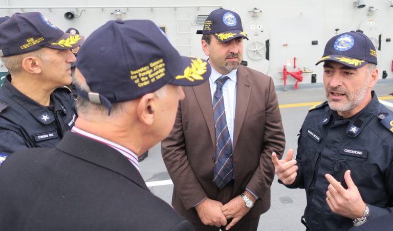 The Order of Malta Delegation visits the Aircraft Carrier Garibaldi ...