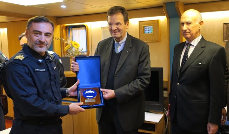 The Order of Malta Delegation visits the Aircraft Carrier Garibaldi ...
