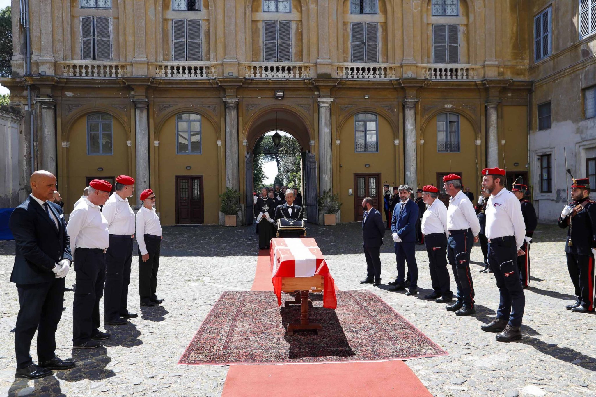 The solemn funeral of Fra' Marco Luzzago - Order of Malta