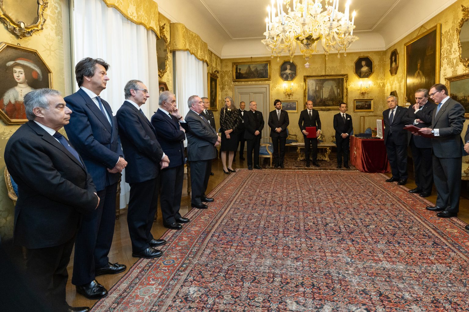 The Lieutenant of the Grand Master receives Prince Pedro of Bourbon-Two ...
