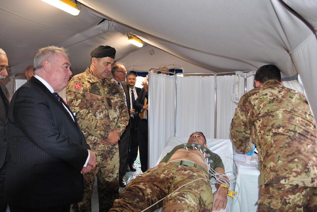 Fra' John Dunlap visits the Military Corps of the Order of Malta